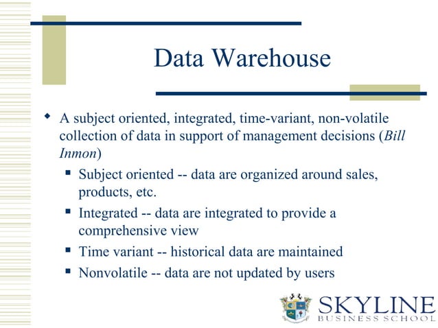 Data Warehouse Basic Guide | PPT