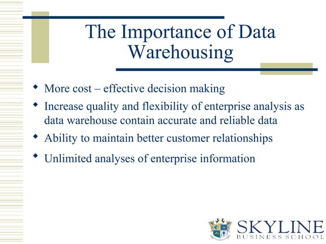 Data Warehouse Basic Guide | PPT