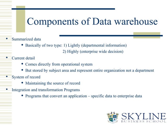 Data Warehouse Basic Guide | PPT