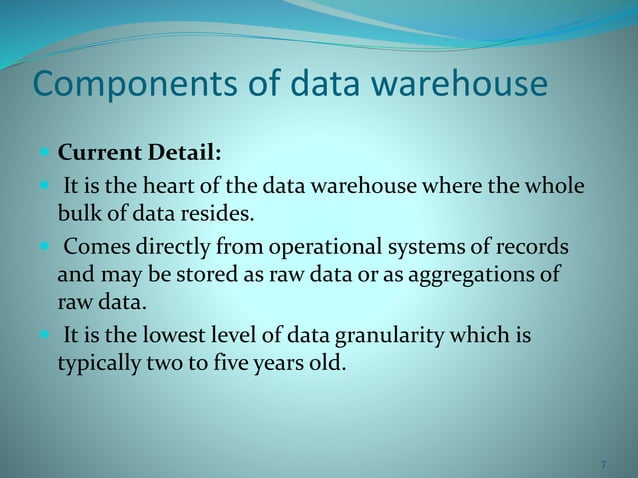 Data warehouse | PPTX | Databases | Computer Software and Applications