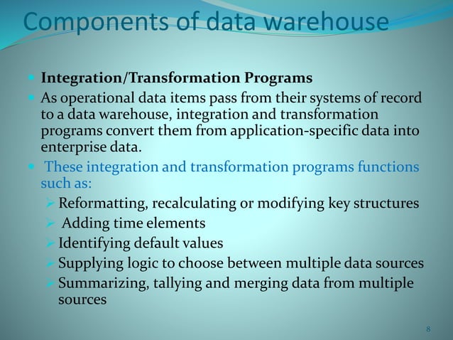 Data warehouse | PPTX | Databases | Computer Software and Applications