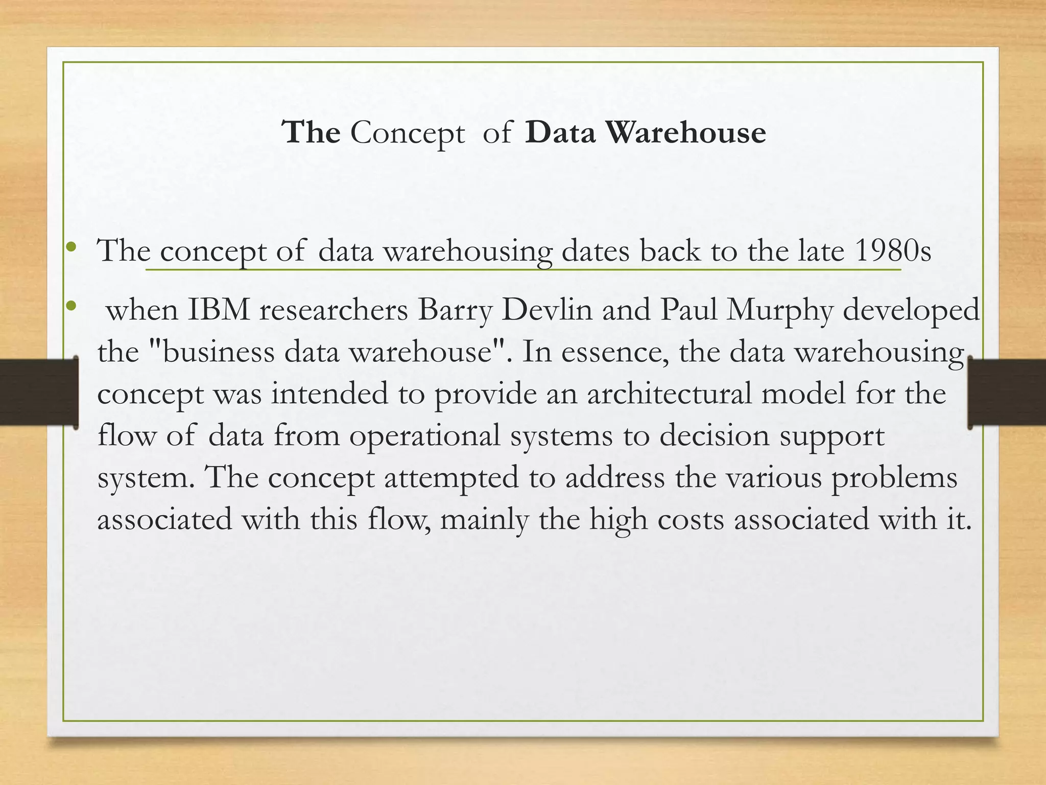 Data warehouse | PPT