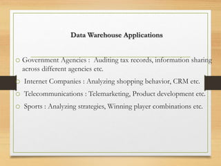 Data warehouse | PPT