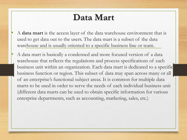 Data warehouse | PPT