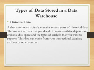 Data warehouse | PPTX