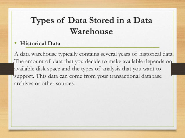 Data warehouse | PPT