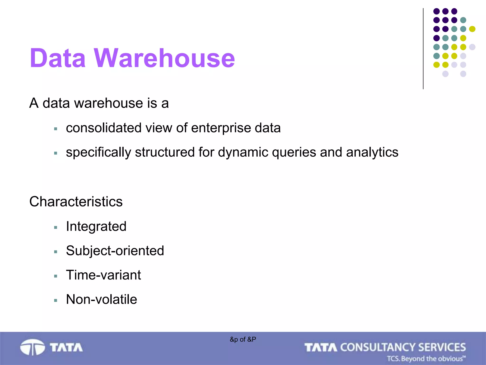 Data warehouse | PPT