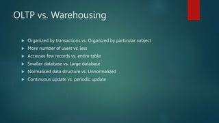 Introduction to Data warehouse | PPT