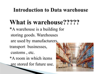 Data Warehouse: Concepts and Architecture | PPTX