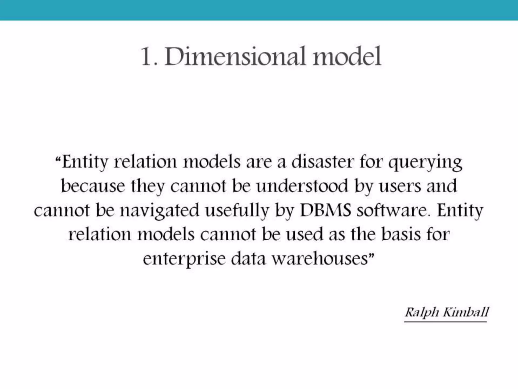 Data warehouse dimensional model vs normalized model | PPT