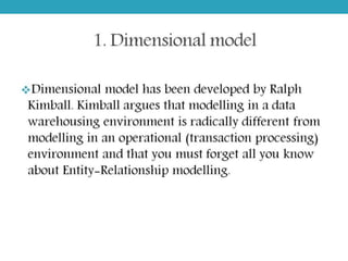 Data warehouse dimensional model vs normalized model | PPT