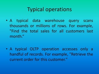 Data warehouse 10 oltp vs datawarehouse | PPTX