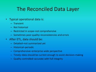 Data warehouse 11 introduction to data transformation | PPTX
