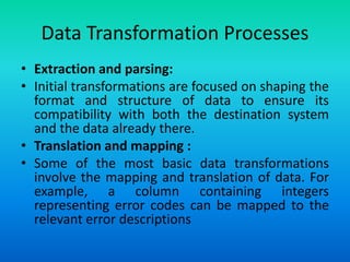 Data warehouse 13 data transformation | PPTX