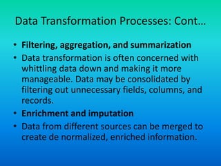 Data warehouse 13 data transformation | PPTX