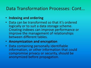 Data warehouse 13 data transformation | PPTX
