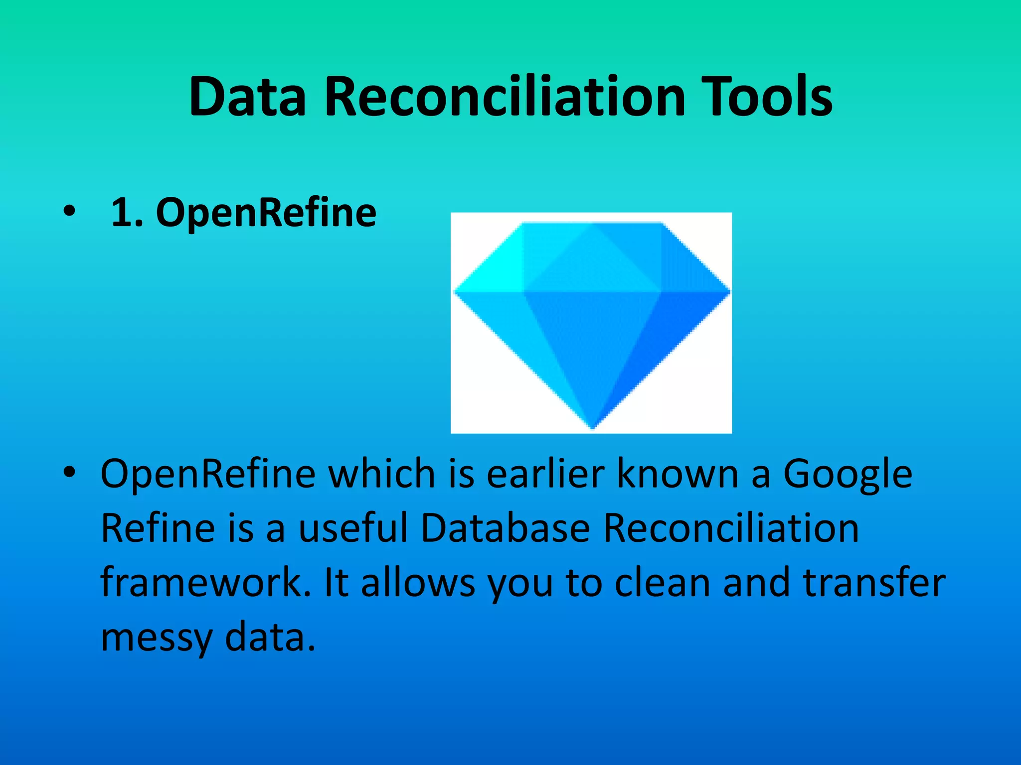 Data warehouse 14 data reconciliation tools | PPTX
