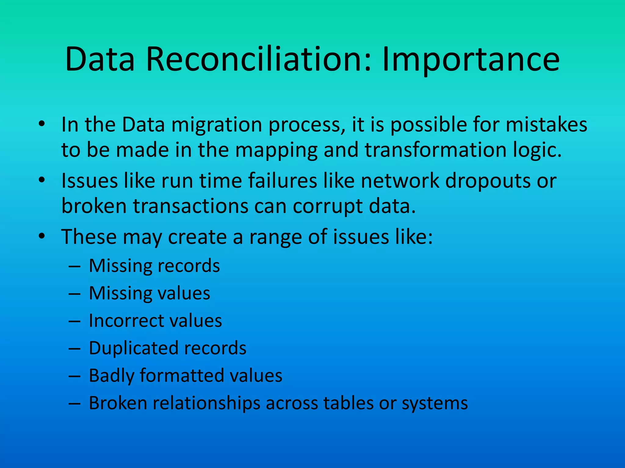 Data warehouse 14 data reconciliation tools | PPTX