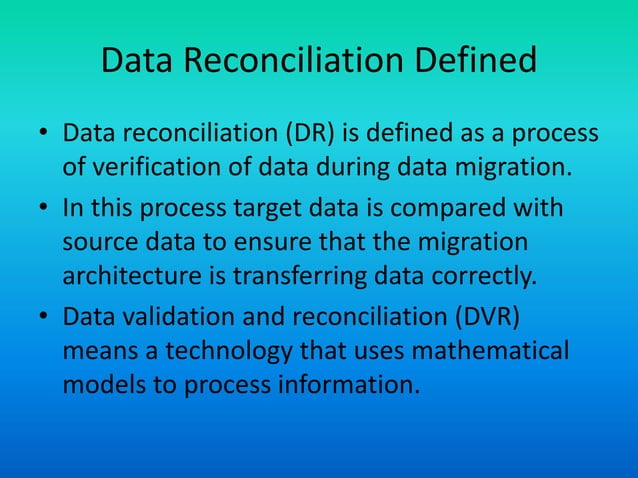Data warehouse 14 data reconciliation tools | PPTX