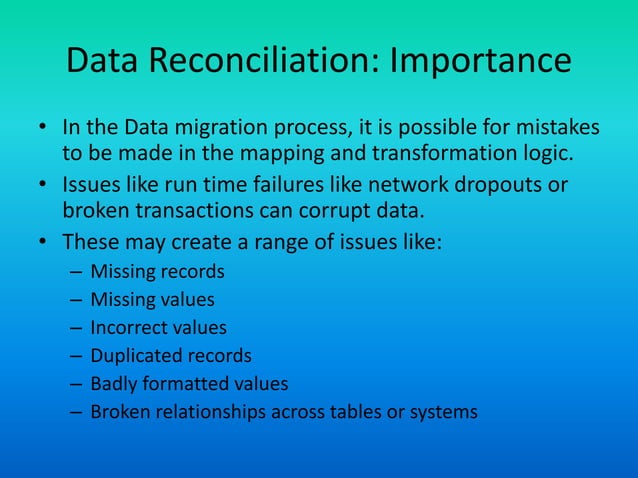 Data warehouse 14 data reconciliation tools | PPTX
