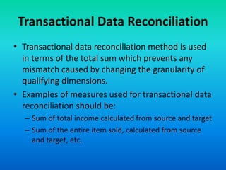 Data warehouse 14 data reconciliation tools | PPTX