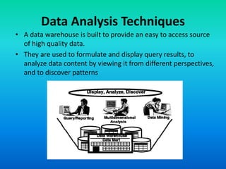 Data warehouse 16 data analysis techniques | PPT