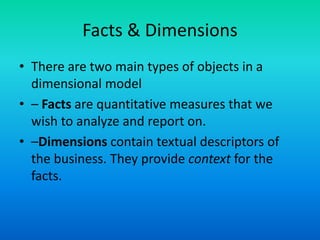 Data warehouse 17 dimensional data model | PPT