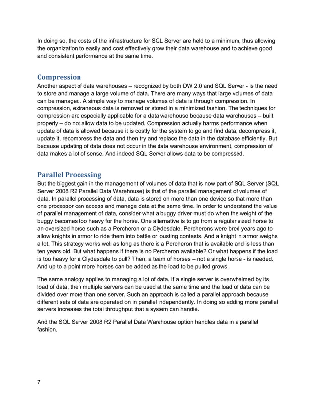 Data warehouse 2.0 and sql server architecture and vision | DOCX