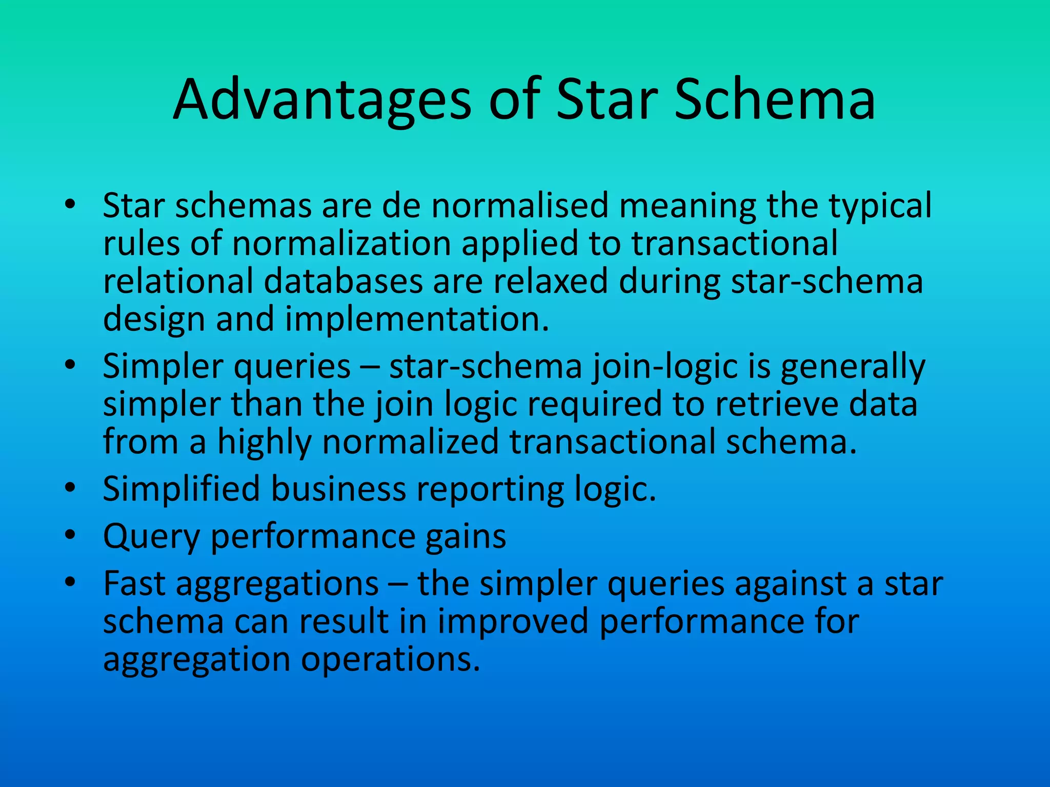 Data warehouse 20 star schema | PPTX