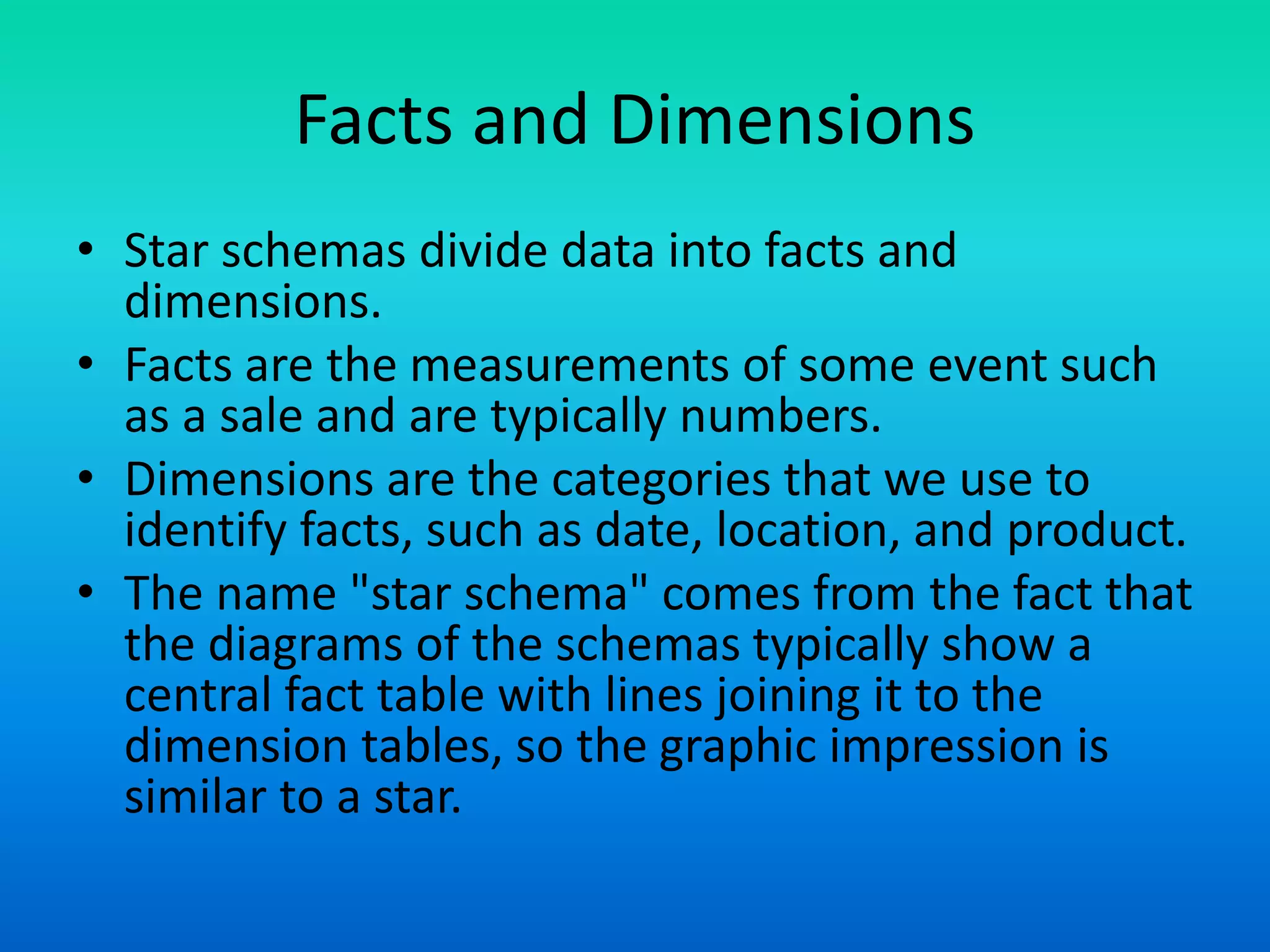 Data warehouse 20 star schema | PPTX