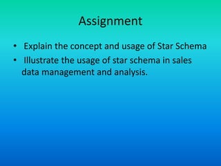 Data warehouse 20 star schema | PPTX
