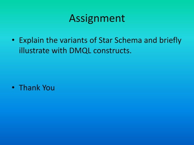 Data warehouse 21 other varients of star schema | PPT