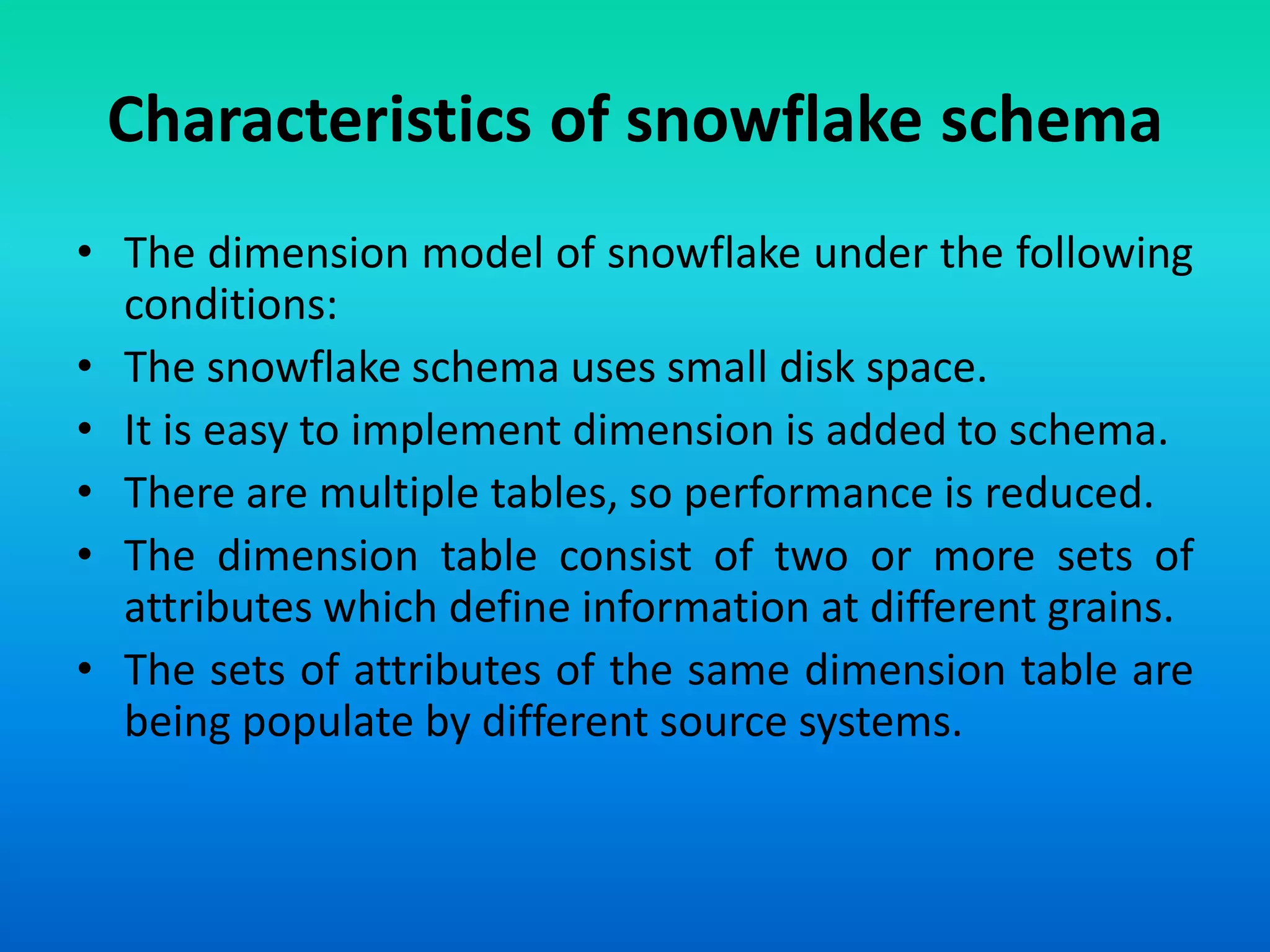 Data warehouse 21 snowflake schema | PPTX | Databases | Computer Software and Applications