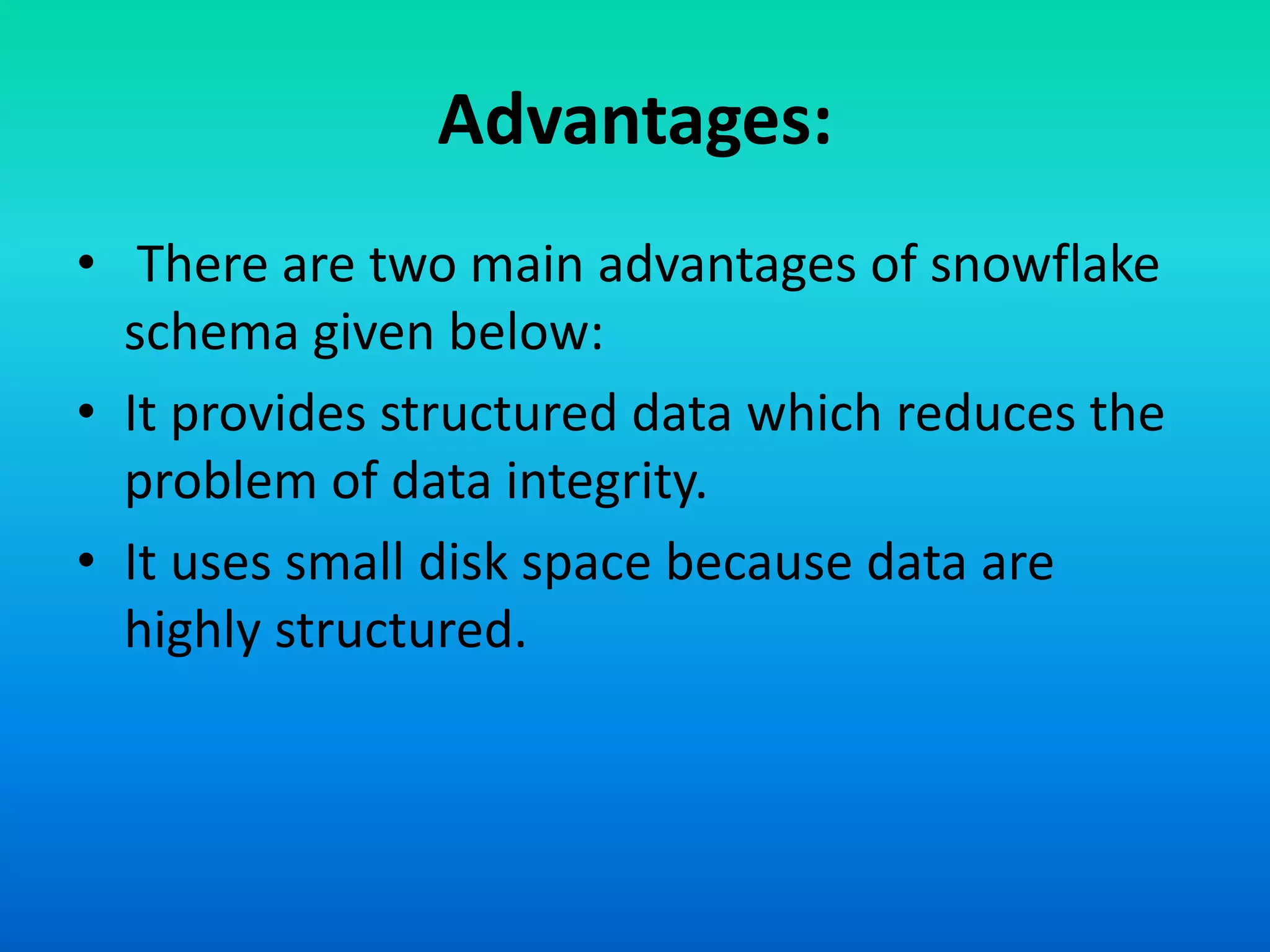 Data warehouse 21 snowflake schema | PPTX | Databases | Computer Software and Applications