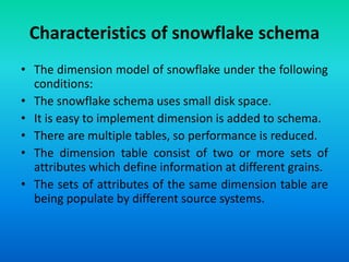 Data warehouse 21 snowflake schema | PPTX