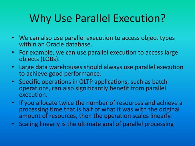 Data warehouse 26 exploiting parallel technologies | PPT