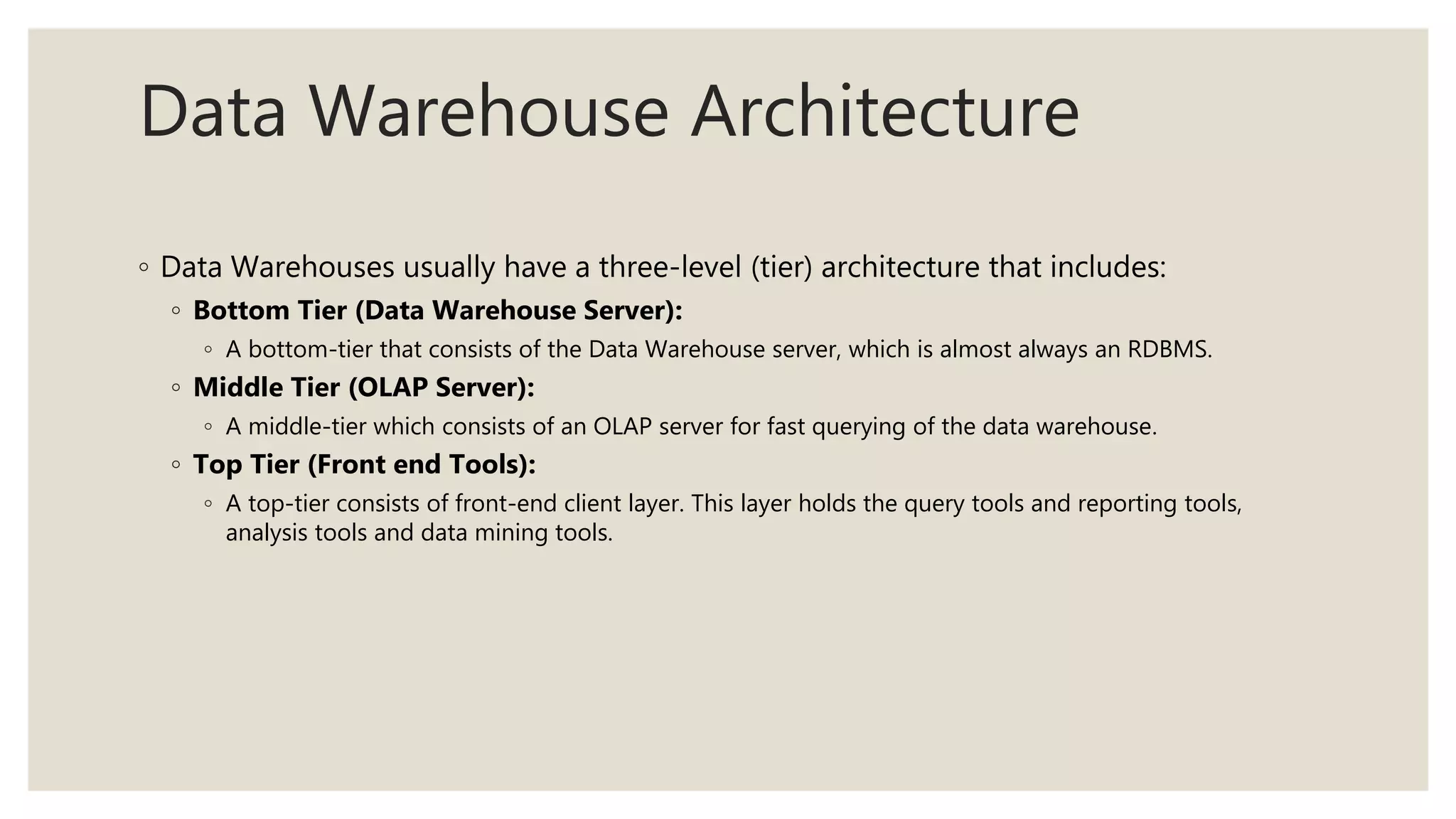 Data warehouse and data mining | PPTX