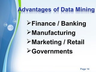 Data warehouse and mining final | PPT