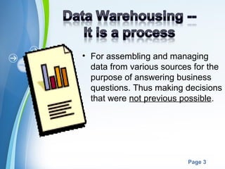 Data warehouse and mining final | PPT