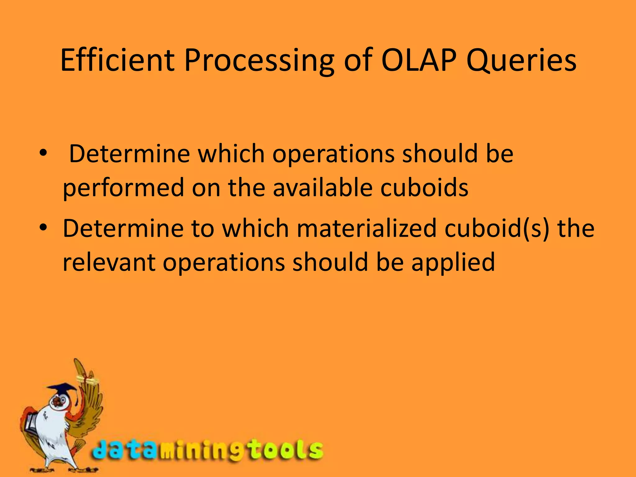 Data warehouse and olap technology | PPTX
