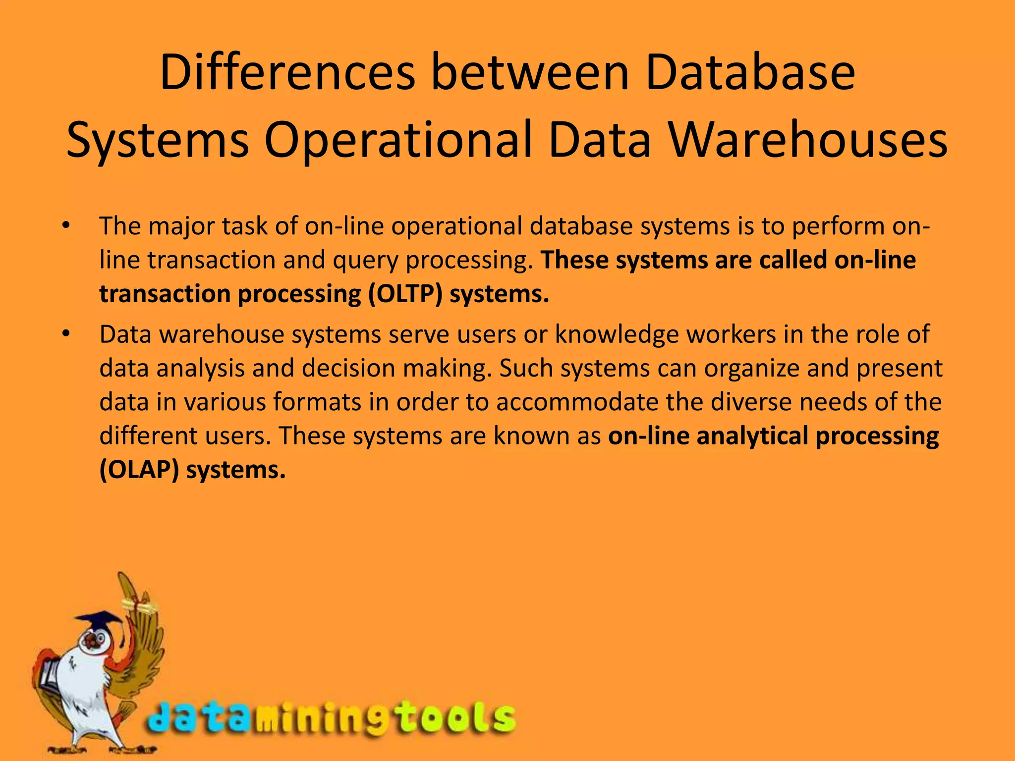 Data Mining: Data warehouse and olap technology | PPT