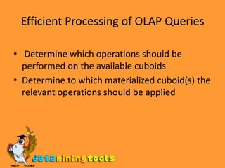 Data Mining: Data warehouse and olap technology | PPT