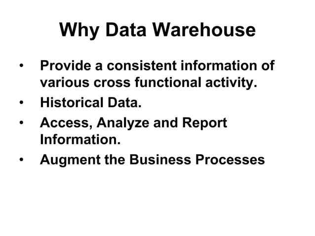 Data warehouse architecture | PDF