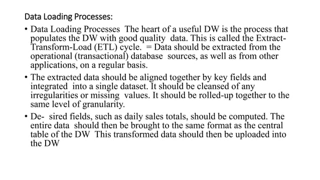 DataWarehouse Architecture,daat mining,data mart,etl process.pptx