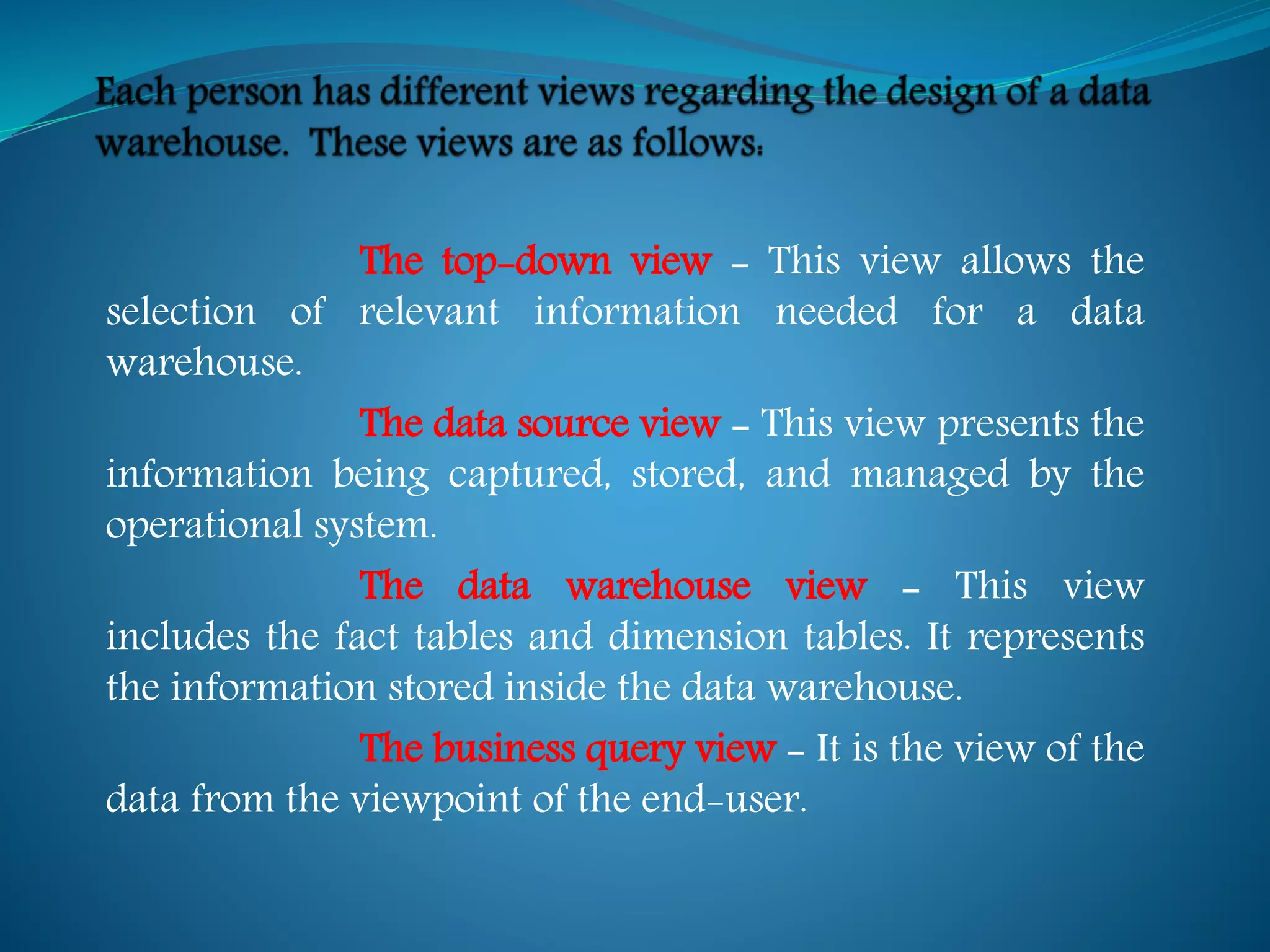 Data warehouse architecture | PPTX