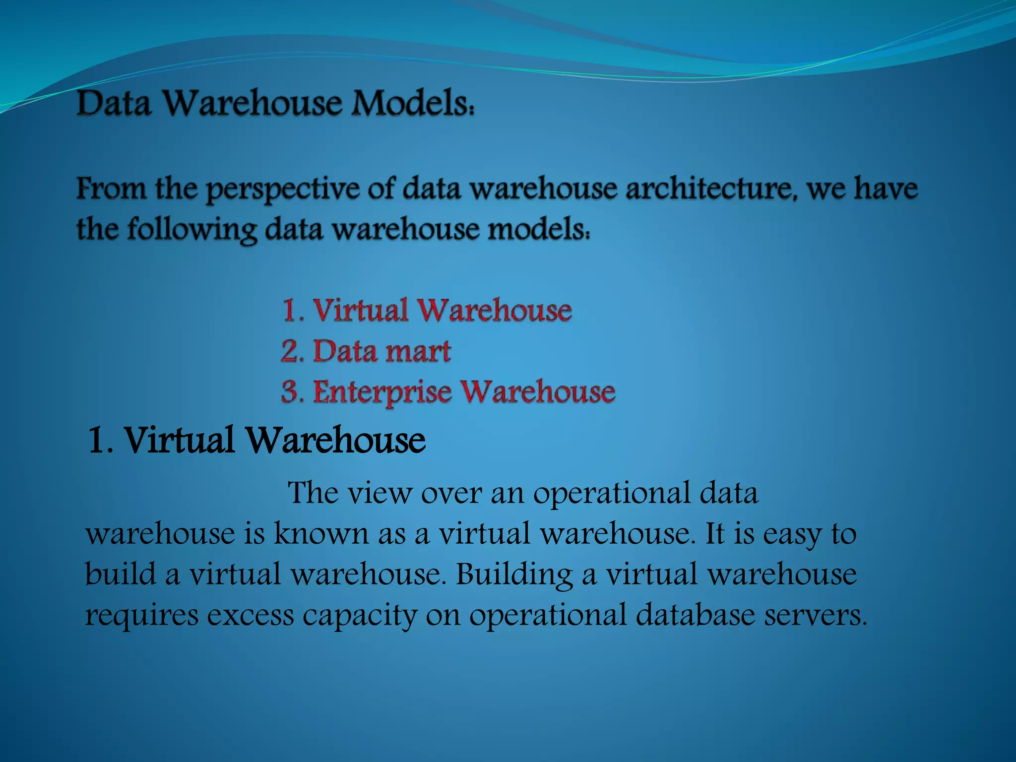 Data warehouse architecture | PPTX