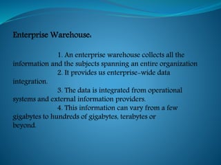 Data warehouse architecture | PPTX