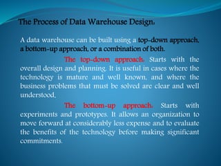 Data warehouse architecture | PPTX