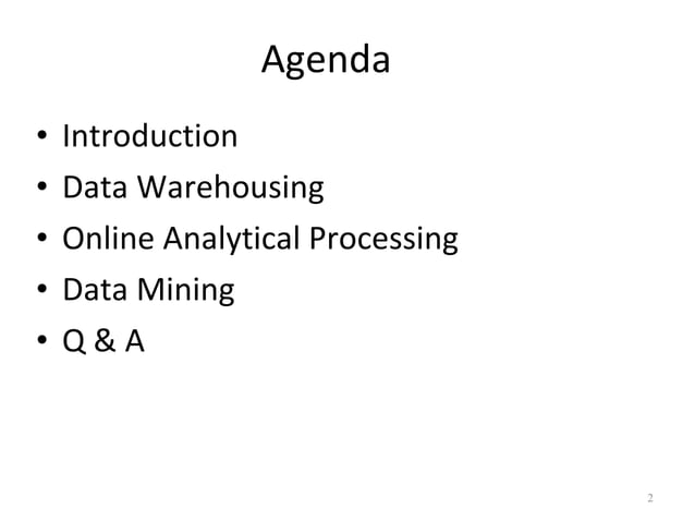 Datawarehouse & bi introduction | PPT