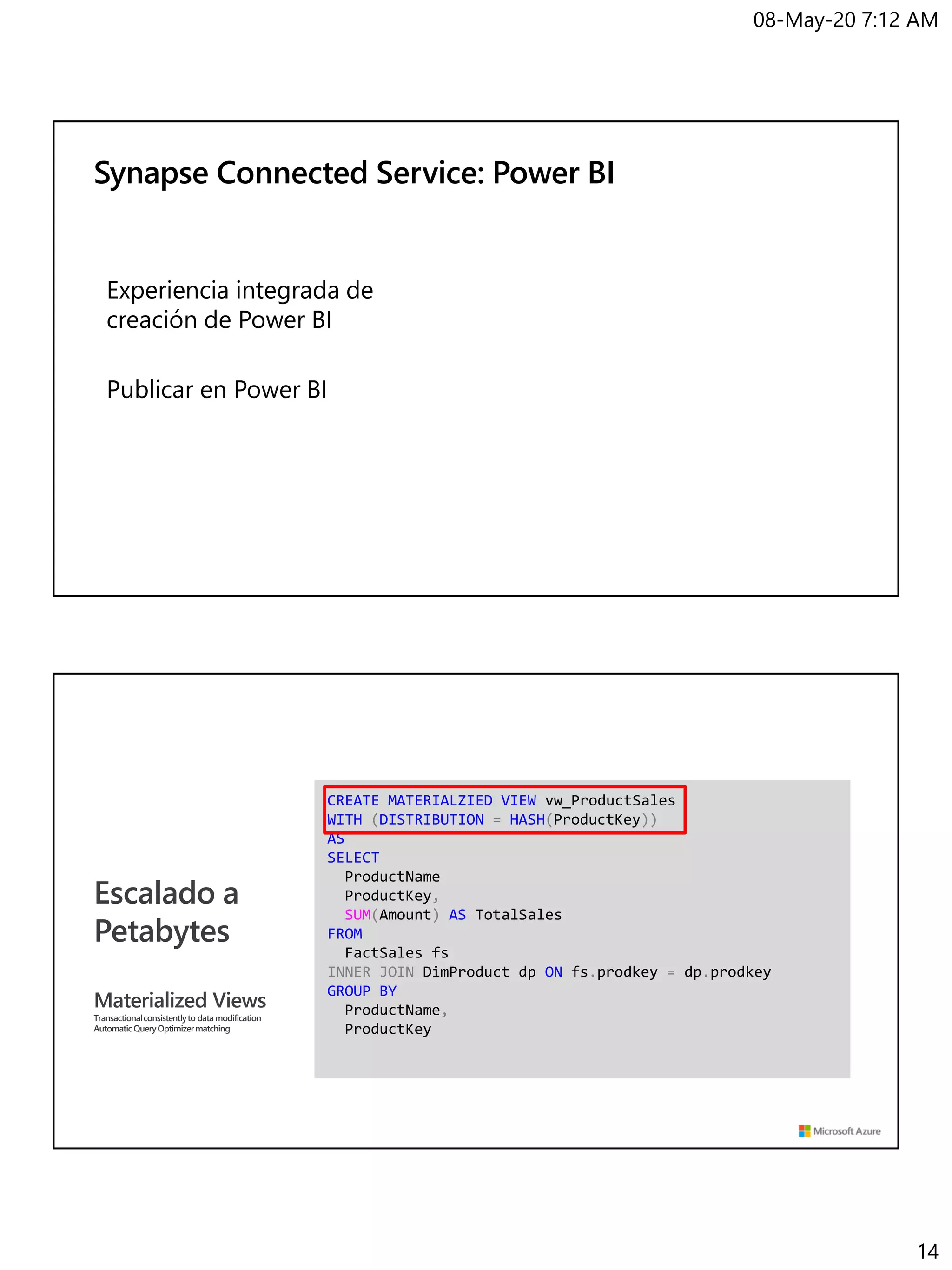 Data warehouse con azure synapse analytics | PDF